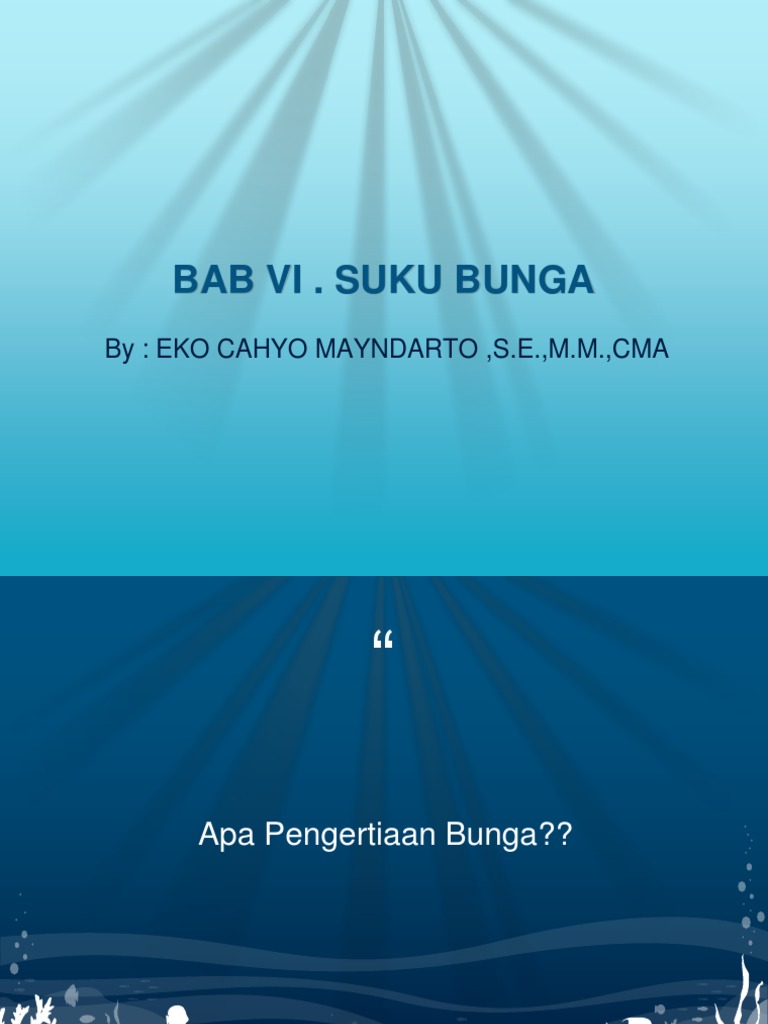 BAB 6 - Bank Dan LK - Suku Bunga | PDF