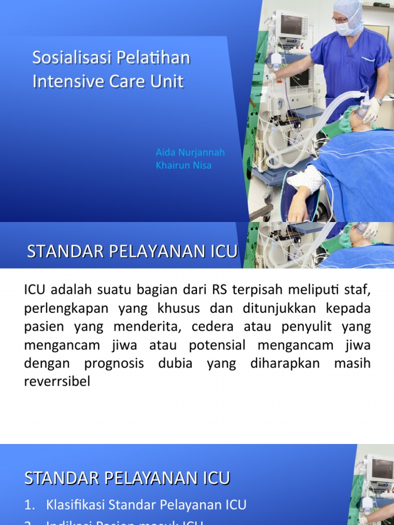 Sosialisasi Pelatihan ICU | PDF