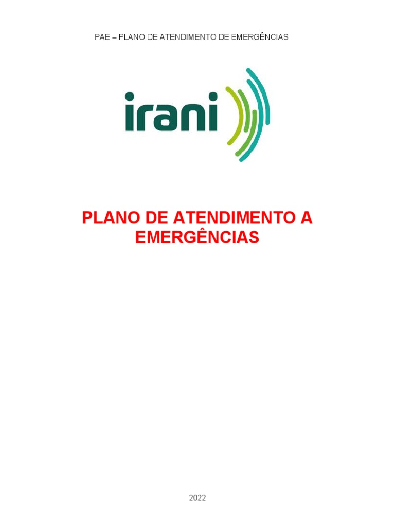 Modelo de PAE - Segurança Do Trabalho - José | PDF | Primeiros socorros ...