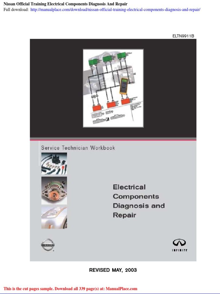 Nissan Official Training Electrical Components Diagnosis and Repair ...