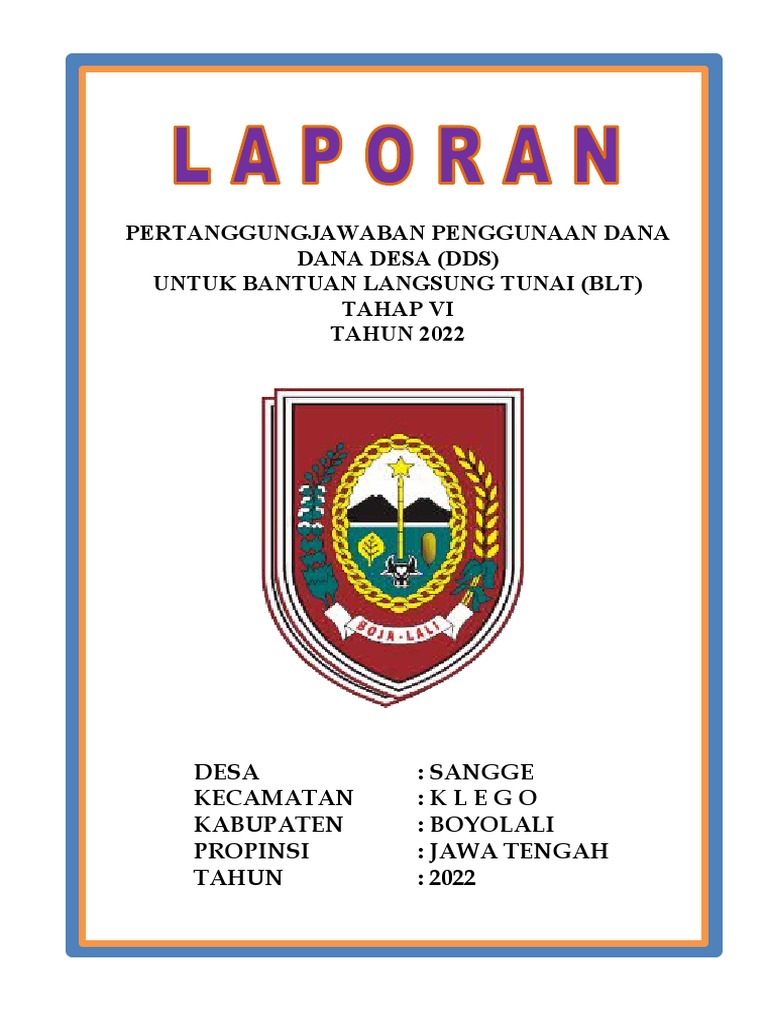 LPJ Dana Desa Sangge 2022 | PDF
