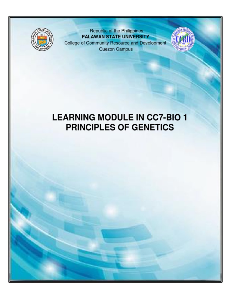 MODULE 1-Genetics | PDF | Genetics | Gene