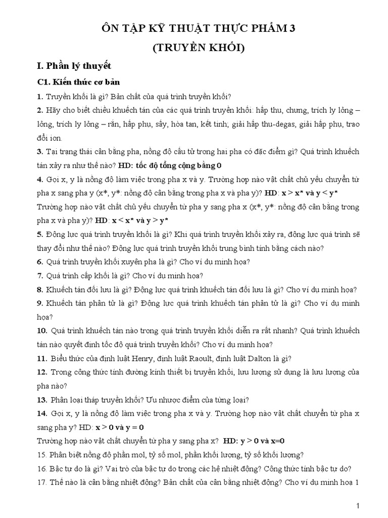 On Tap - Tong Hop - KTTP3 (HC) | PDF