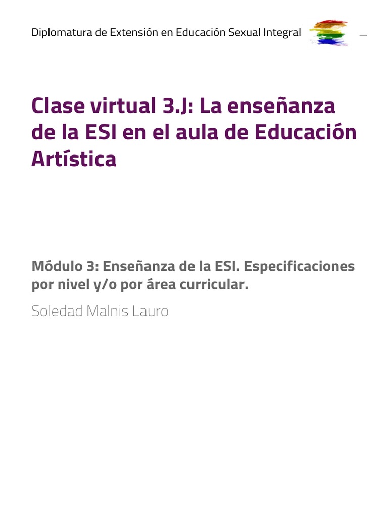 ESI en Educación Artística: Enfoques y Retos | PDF | Educación en artes ...