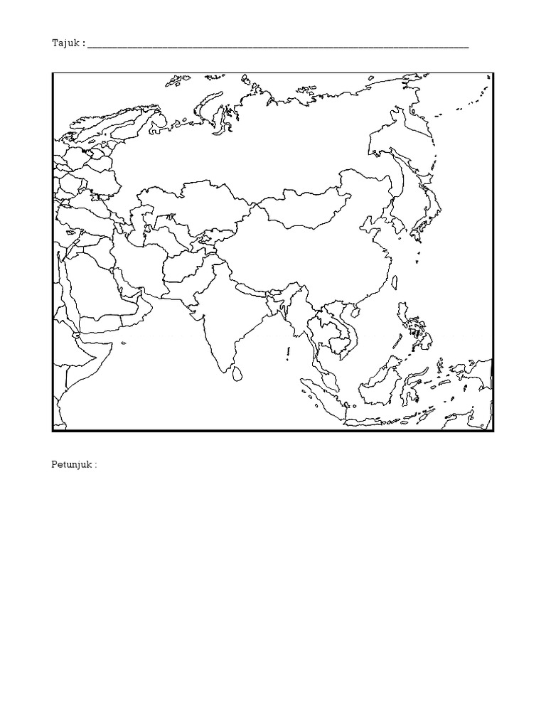 Peta Benua Asia | PDF