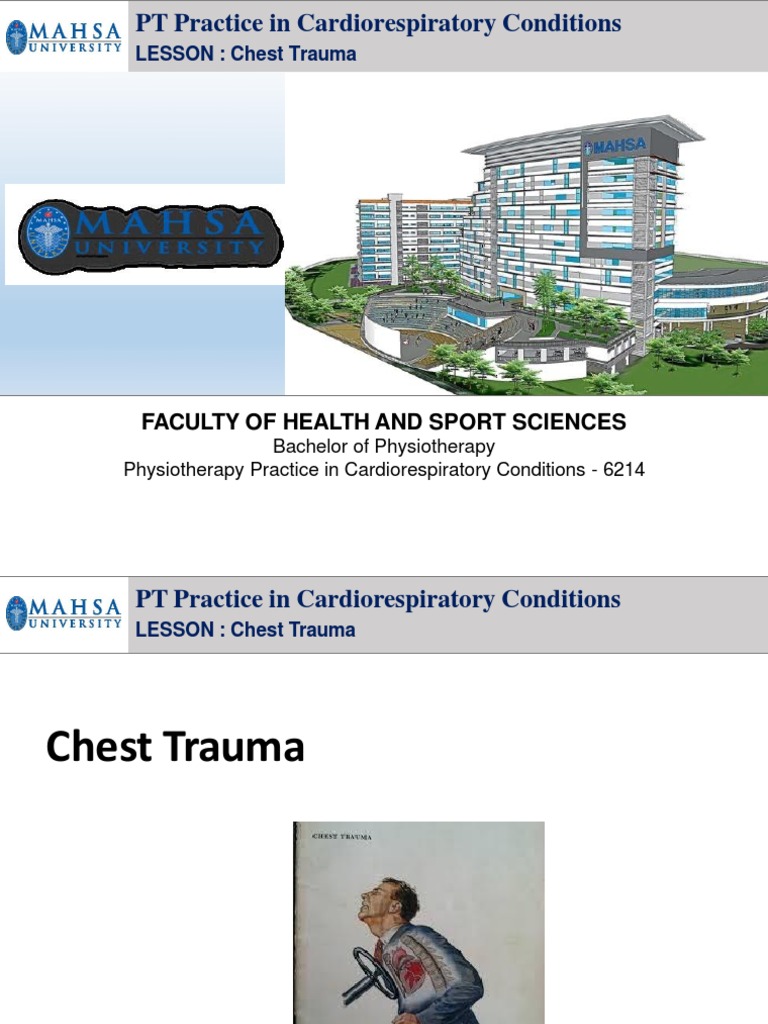 Chest Trauma | PDF | Thorax | Injury