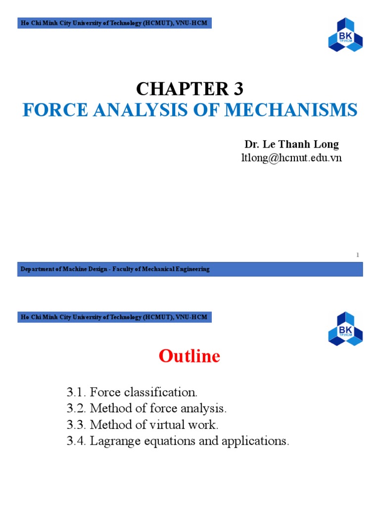 Chapter 3. Force Analysis of Mechanisms | PDF | Torque | Force