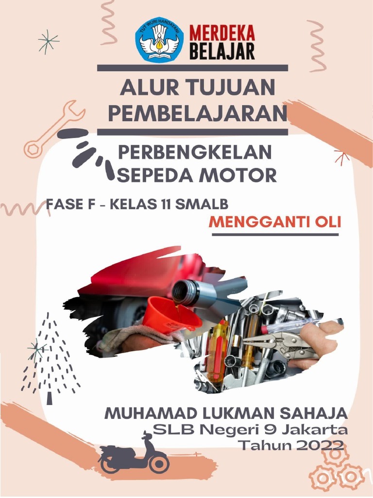 Alur Pembelajaran Perbengkelan Sepeda Motor | PDF | Teknologi & Rekayasa