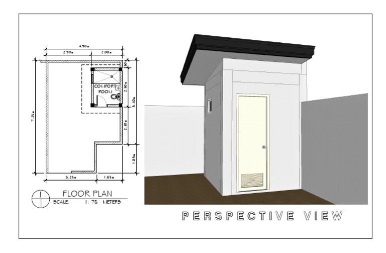 Comfort Room Floor Plan and View | PDF