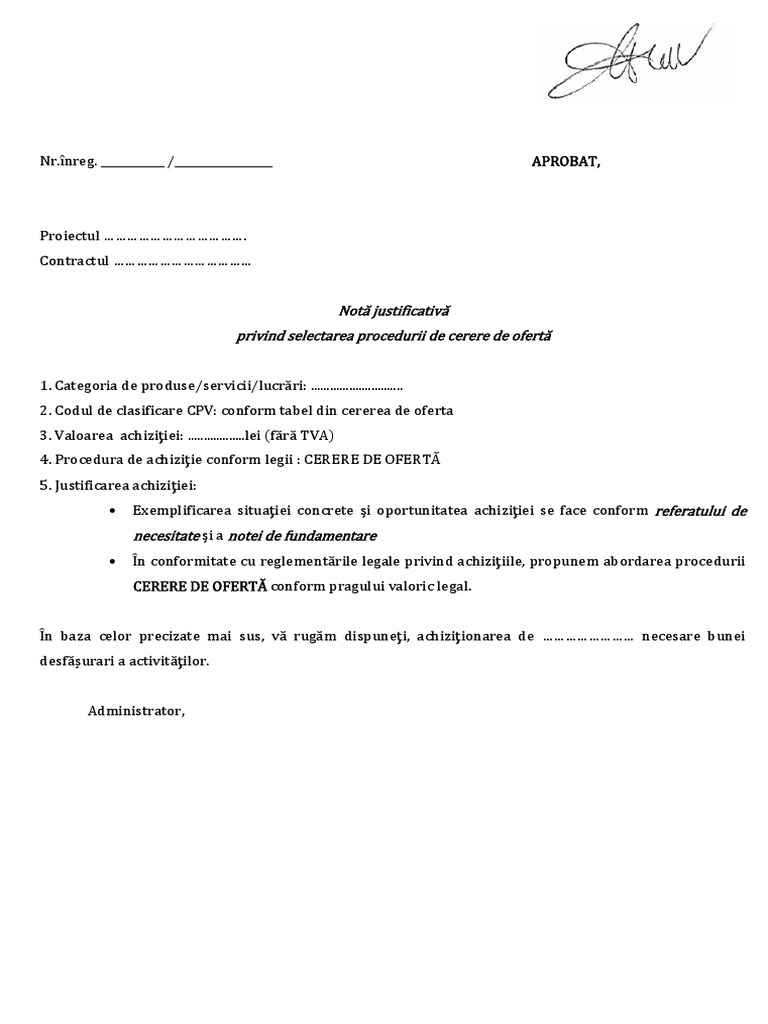 Nota - Justificativa MODEL | PDF