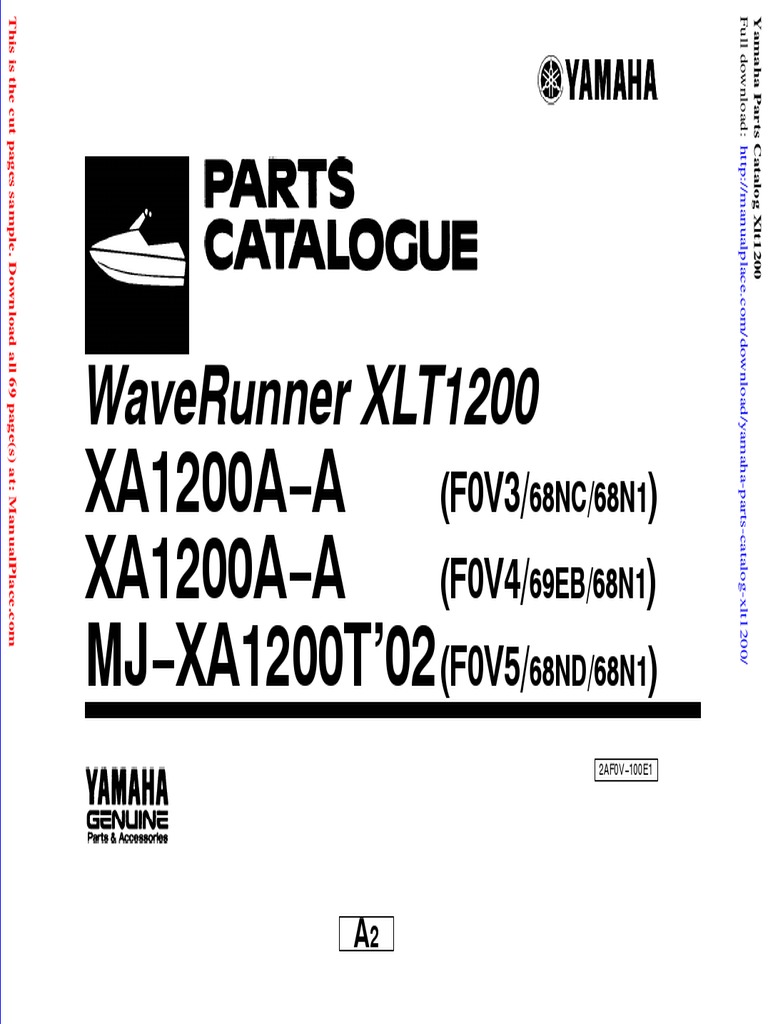Yamaha Parts Catalog Xlt1200 | PDF | Vehicle Parts | Vehicles