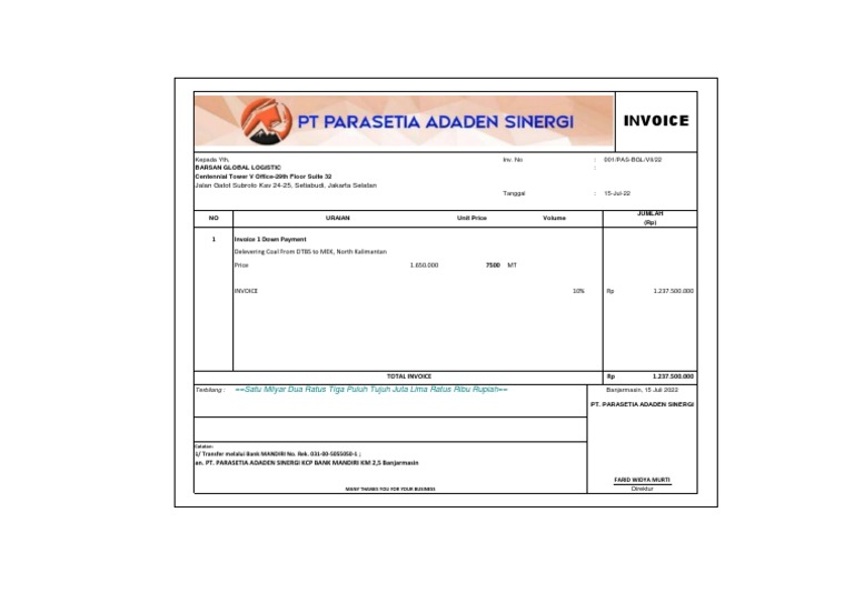 Inv 1 Pas BGL 10% | PDF