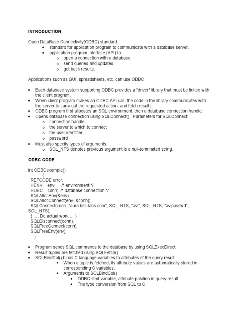 DataBase Connectivity | PDF | Databases | Networking DataBase Connectivity | PDF | Databases | Networking