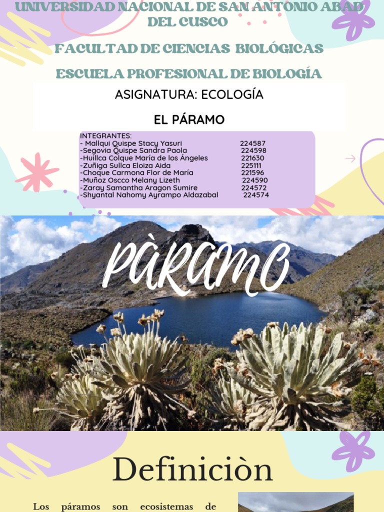 Presentación Páramo | PDF | Fauna | Biodiversidad