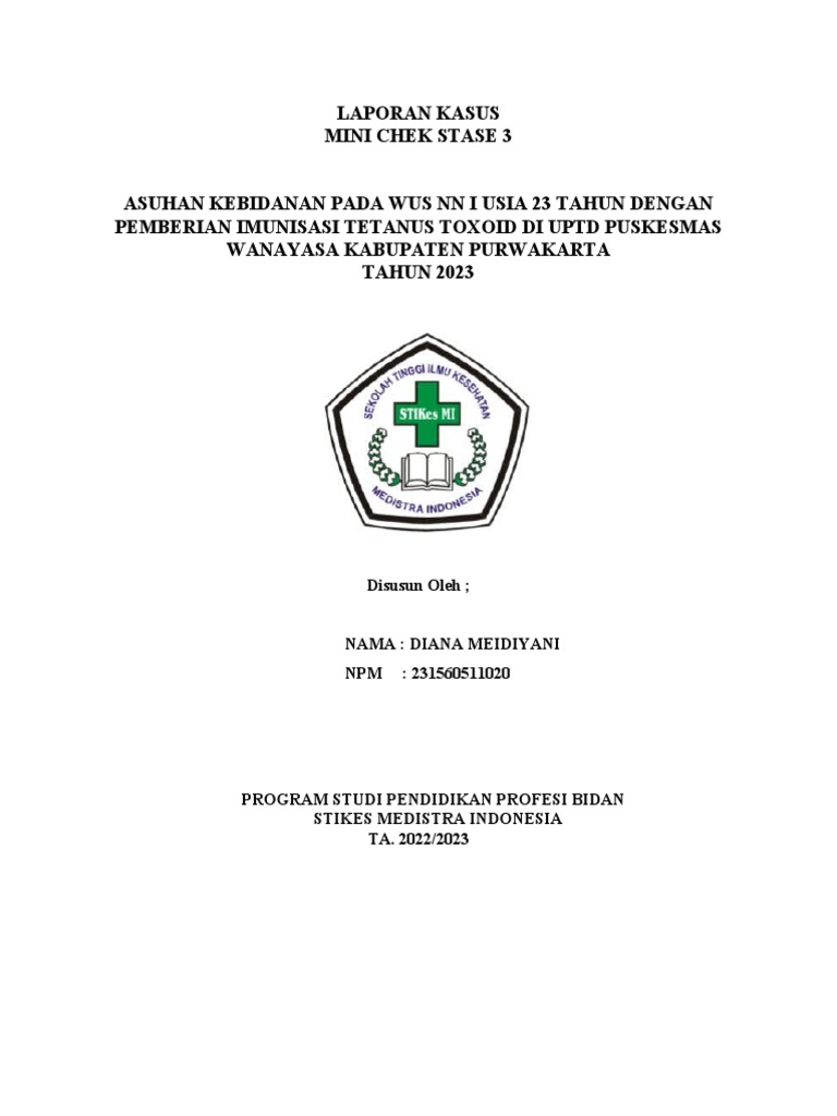 Laporan Mini Cex Stase 3 | PDF