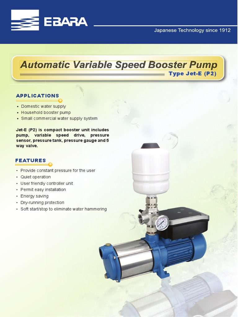 Ebara Jete P2 - 0122 | PDF | Gas Technologies | Electrical Engineering