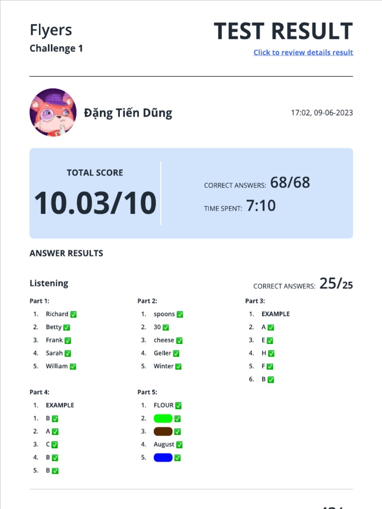 Flyer Test Result Flyers | PDF