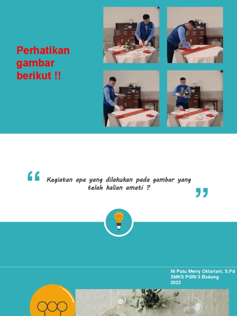 Media Ajar Table Set-Up | PDF