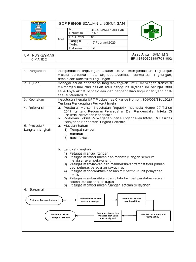 Sop Pengendalian Lingkungan | PDF
