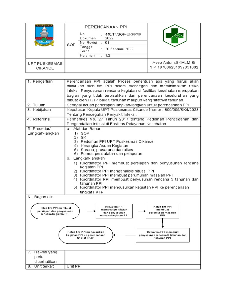 Sop Perencanaan Ppi | PDF