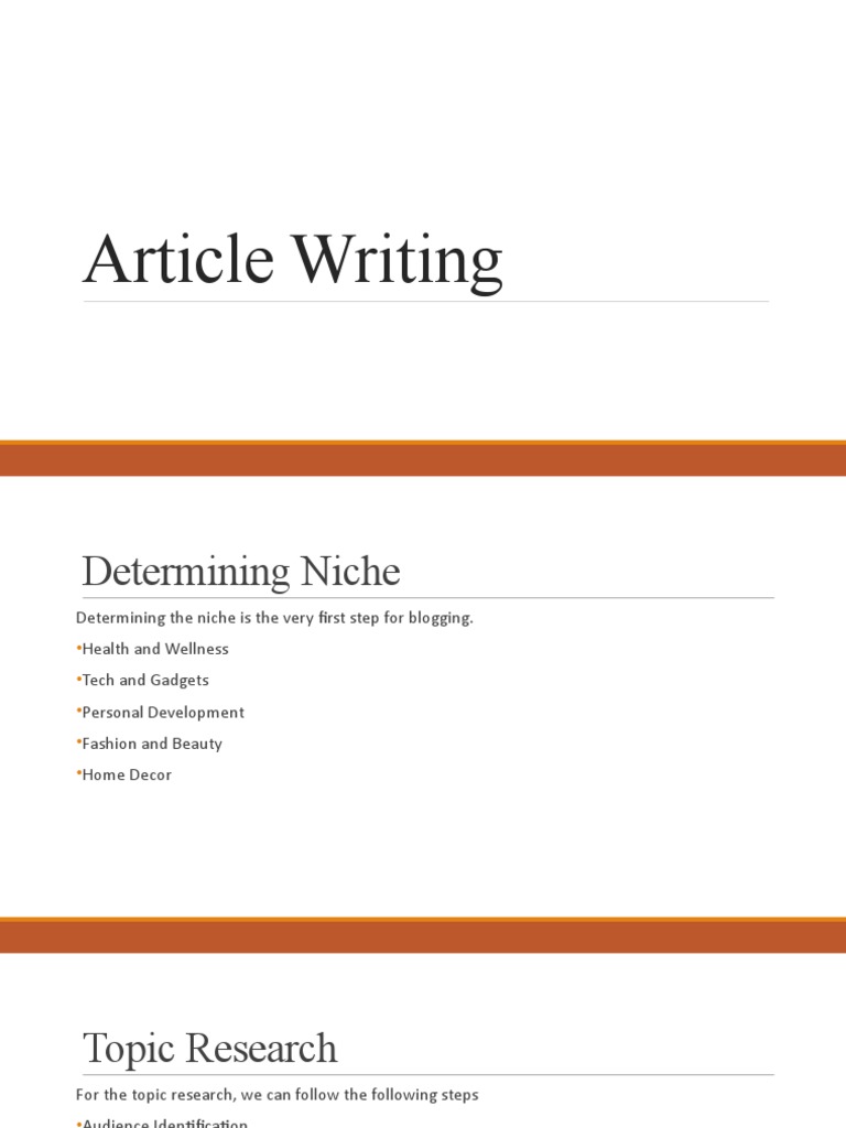 Article Writing | PDF