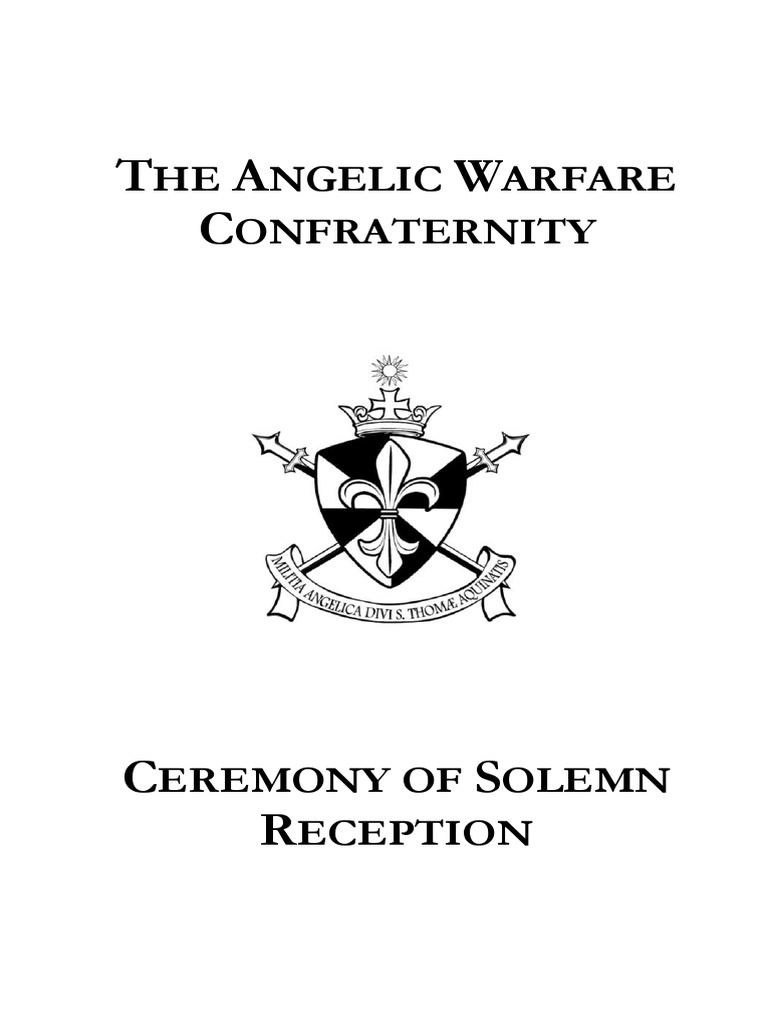 Ritual Booklet For New Enrollments | PDF | Chastity | Thomas Aquinas