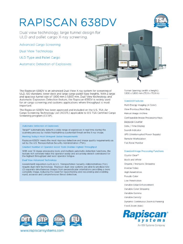 Rapiscan - 638DV - PDF - Manualzz | PDF