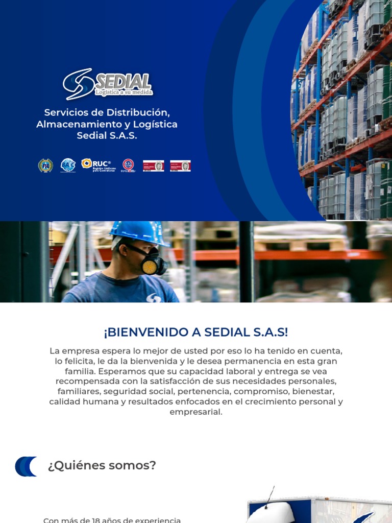 Inducción Sedial 2020 | PDF | La dependencia de sustancias | Logística