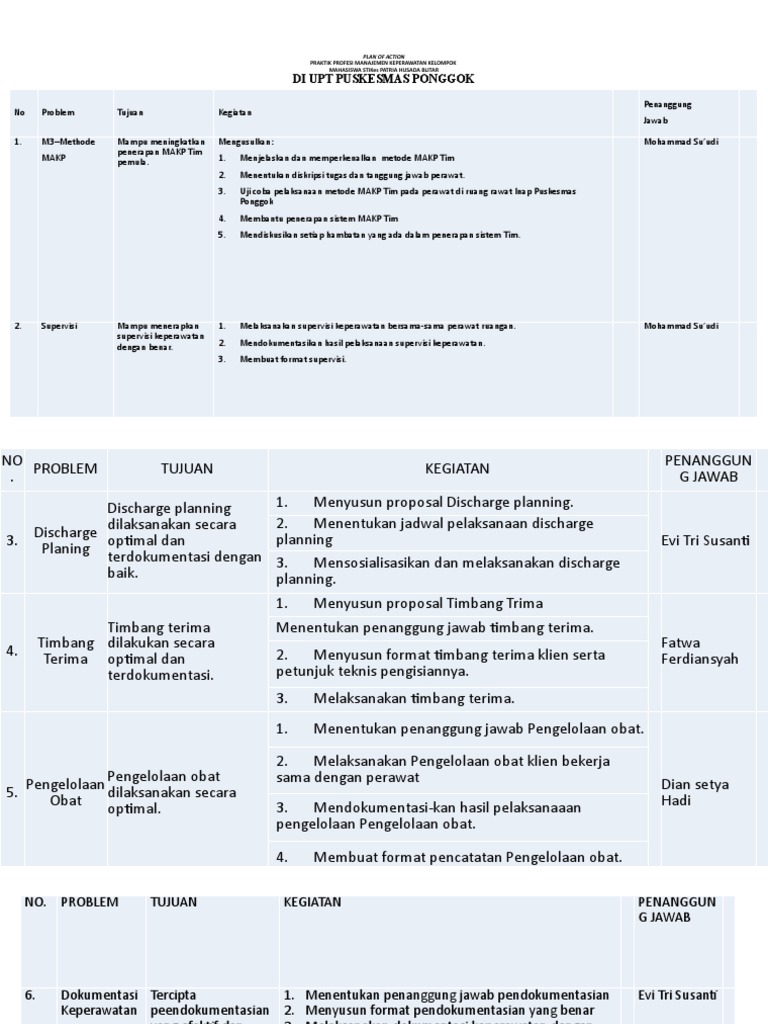 Plan of Action | PDF