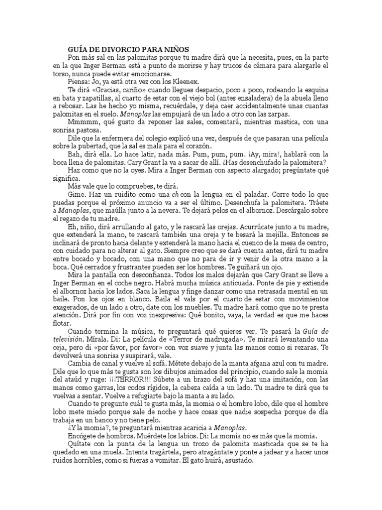 Guía de Divorcio para Niños | PDF | Poesía | Libros para adolescentes