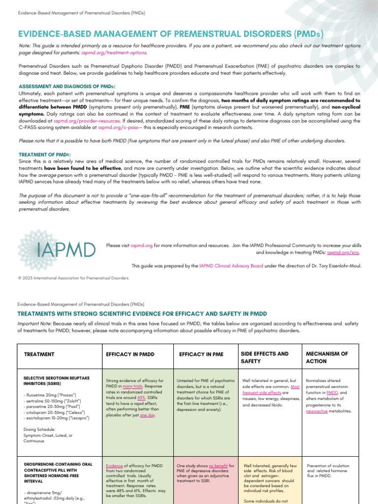IAPMD - PROVIDER PAGES - PMD TX Options Jan 2023 Update | PDF ...