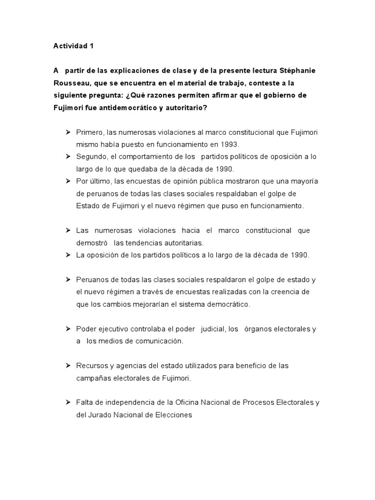 Desafios Del Peru Fujishock | Descargar gratis PDF | Gobierno | Economias