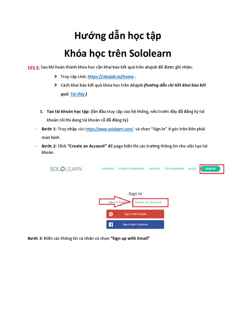 Guideline Sololearn | PDF