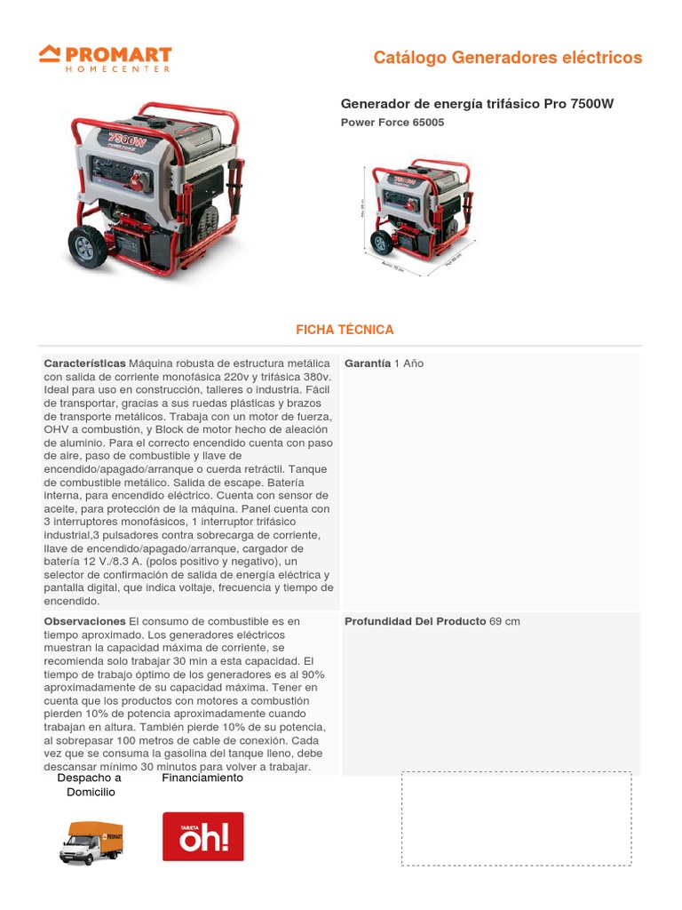 Prom Art | PDF | Generador eléctrico | Corriente eléctrica