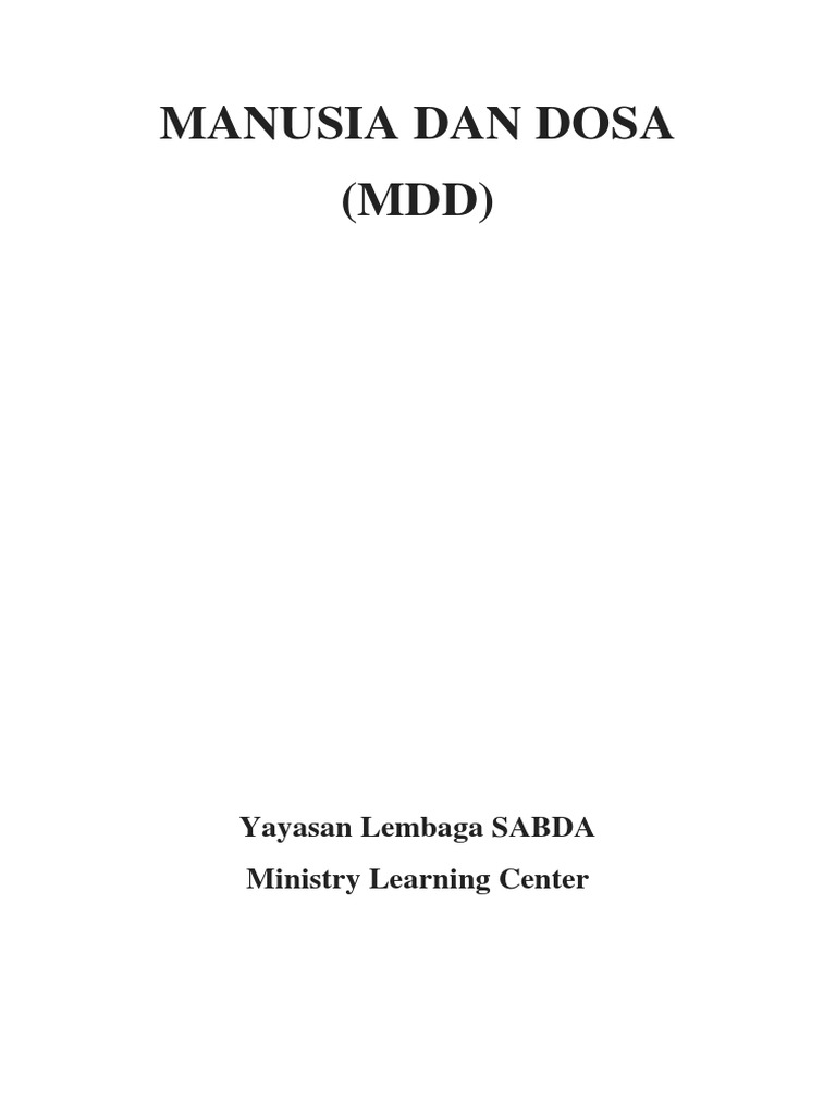 Manusia Dan Dosa | PDF