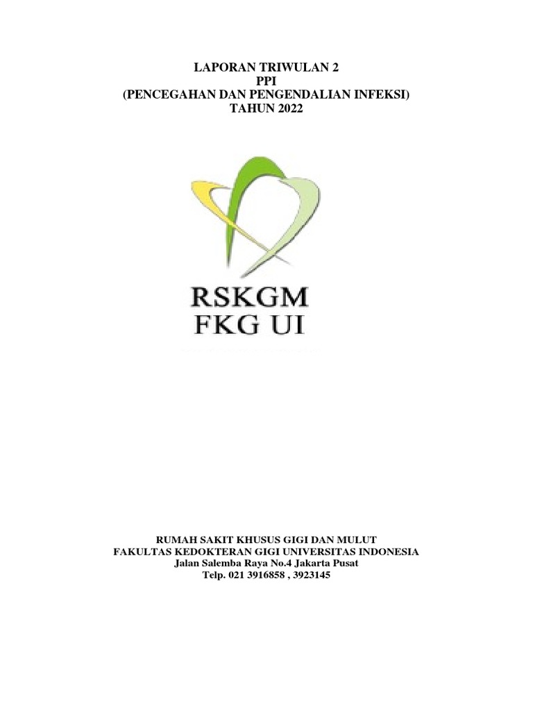 Laporan PPI RSKGM FKG UI Q2 2022 | PDF | Sains & Matematika