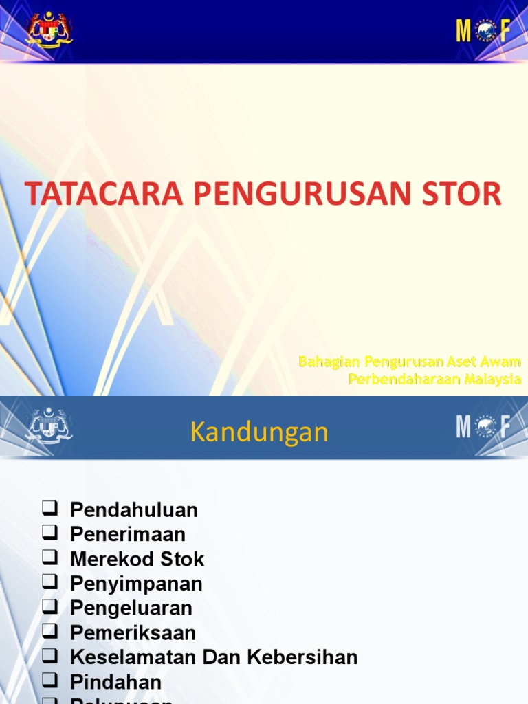 Tatacara Pengurusan Stor | PDF