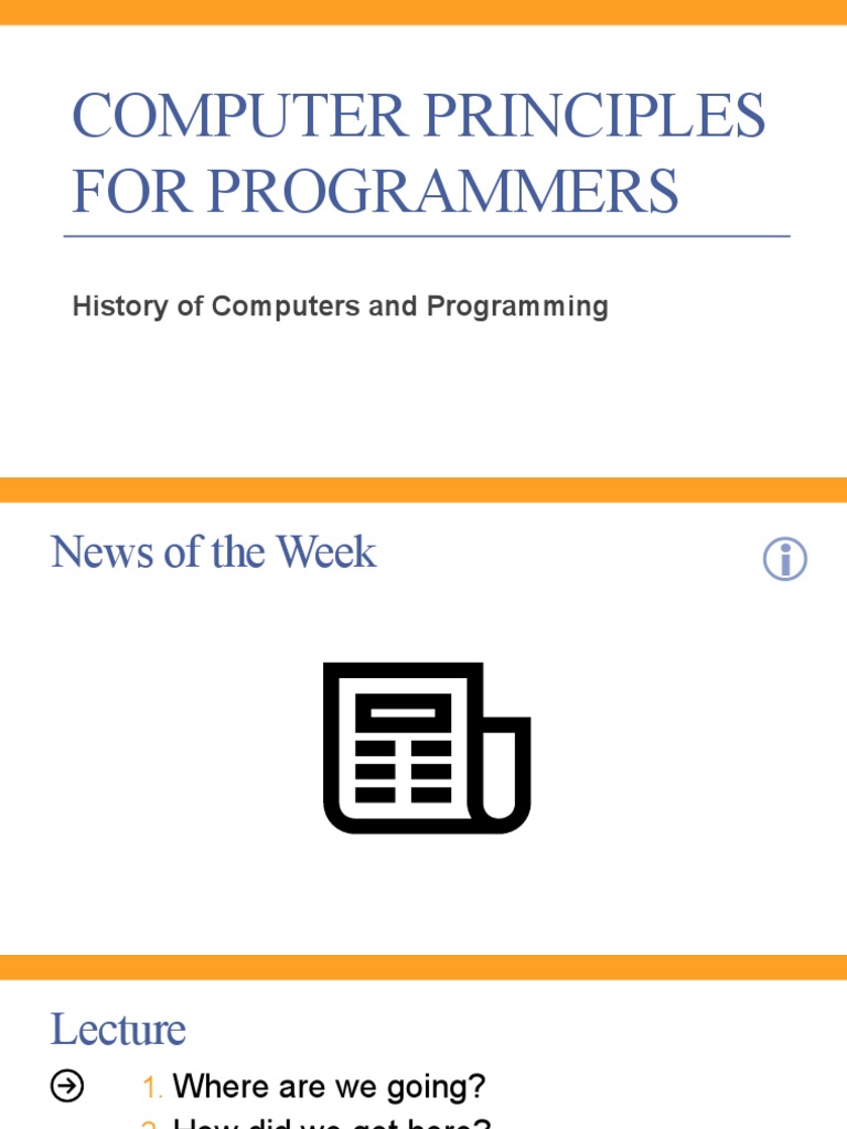 CP4P - History of Computers and Programming | PDF | Computer Programming | Programming
