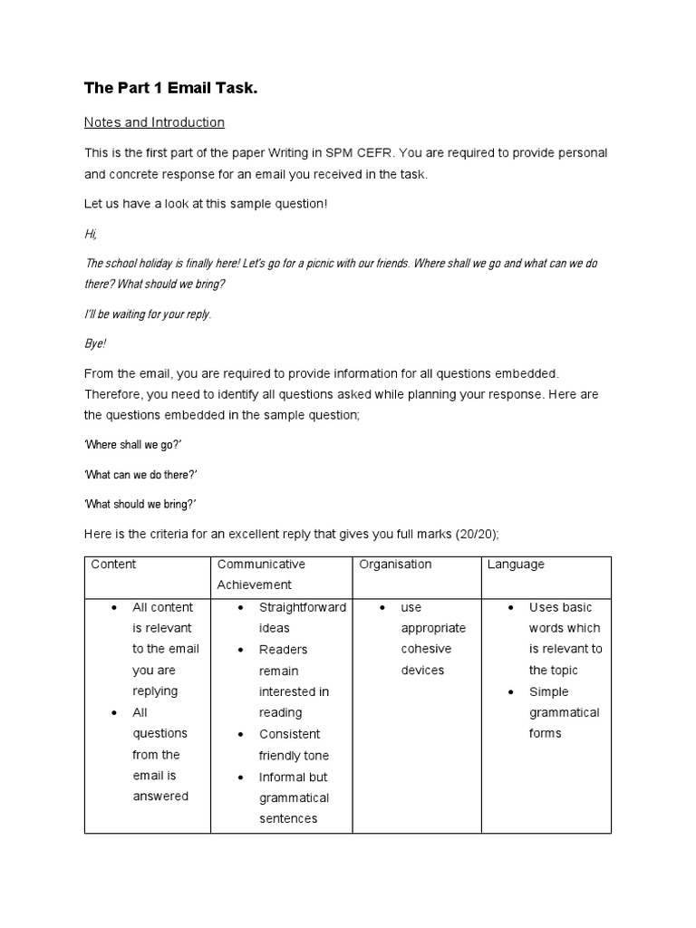 Melaka Module Email Writing | PDF | Question | Language Mechanics