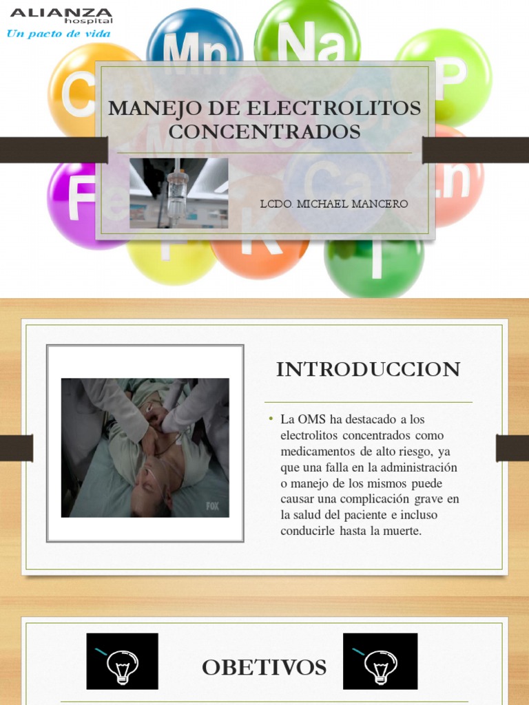 Manejo de Electrolitos Concentrados | PDF | Farmacia | Medicamentos con receta