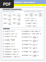 Formulario de Derivadas e Integrales | PDF