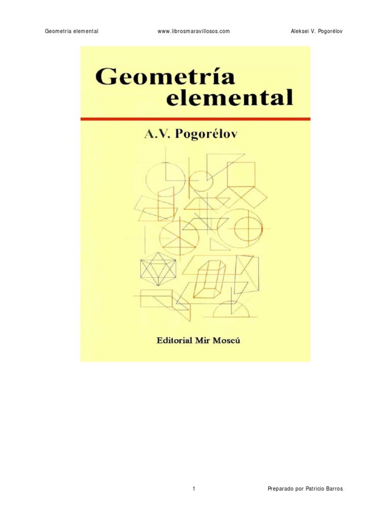 Geometria Elemental Aleksei V Pogorelov | PDF | Geometría Elemental | Trigonometría