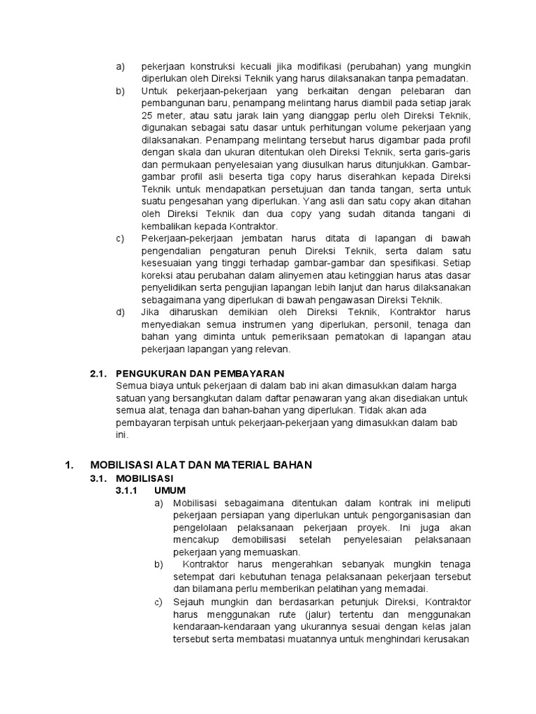 Mobilisasi Alat Dan Material Bahan | PDF