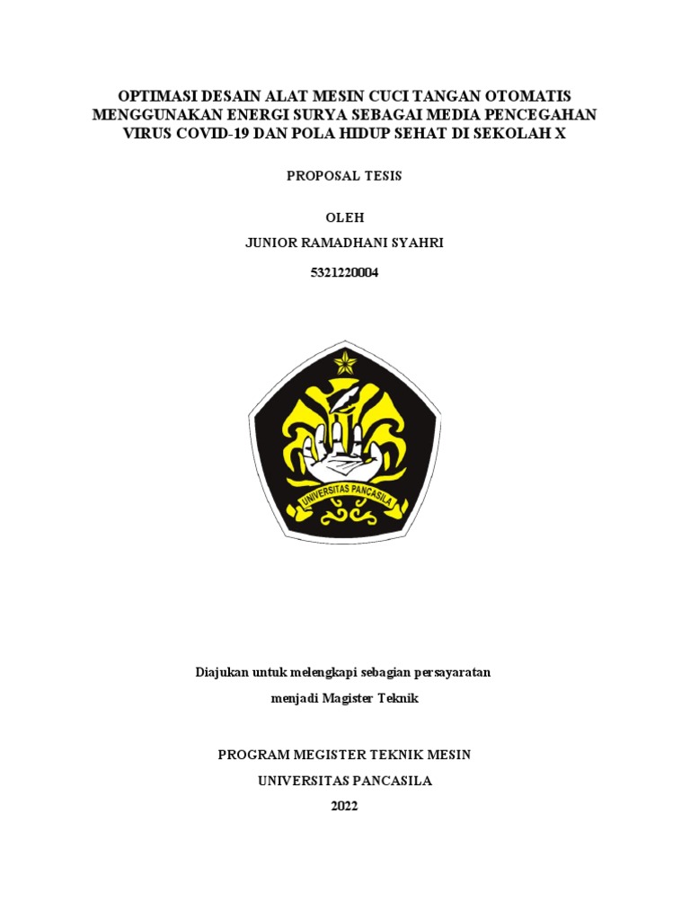 Proposal Penelitian - Junior Ramadhani - 5321220004 | PDF