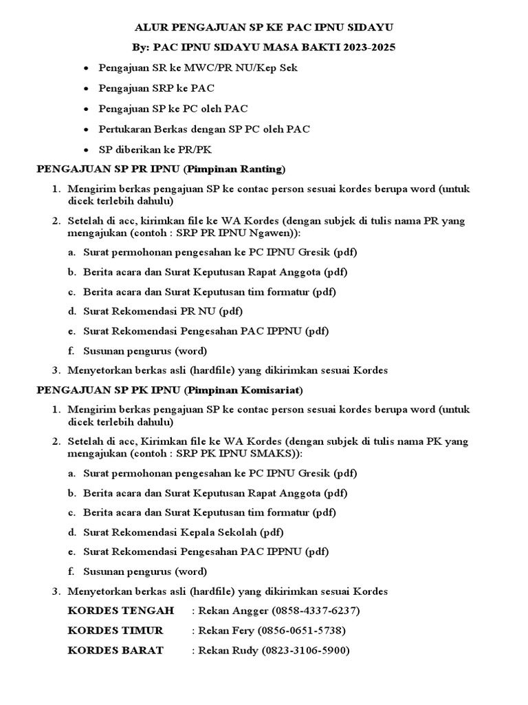 Contoh SP PR New | PDF