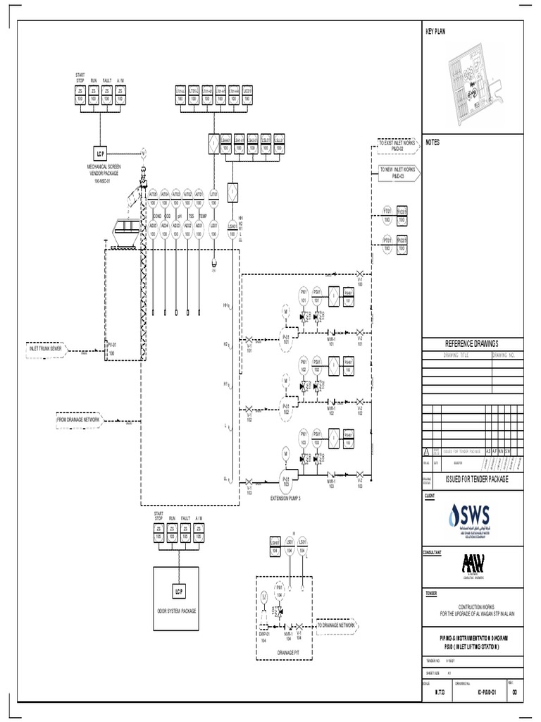 143 - Ic-P&id-01 (Inlet Lifting Station) | PDF