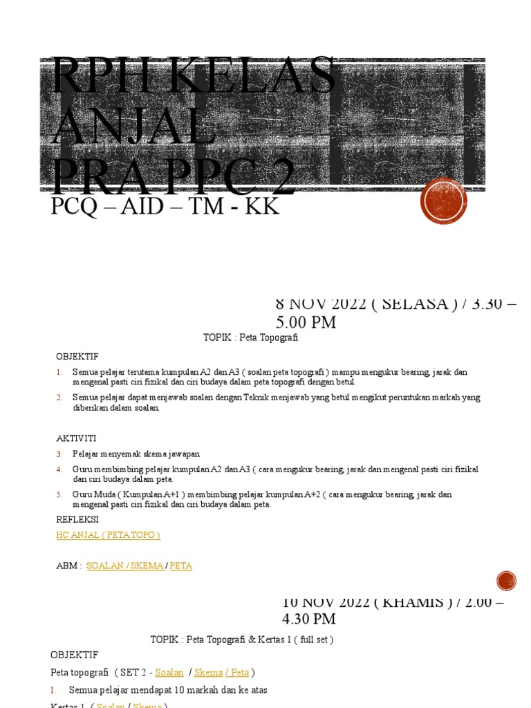 RPH Kelas Anjal | PDF