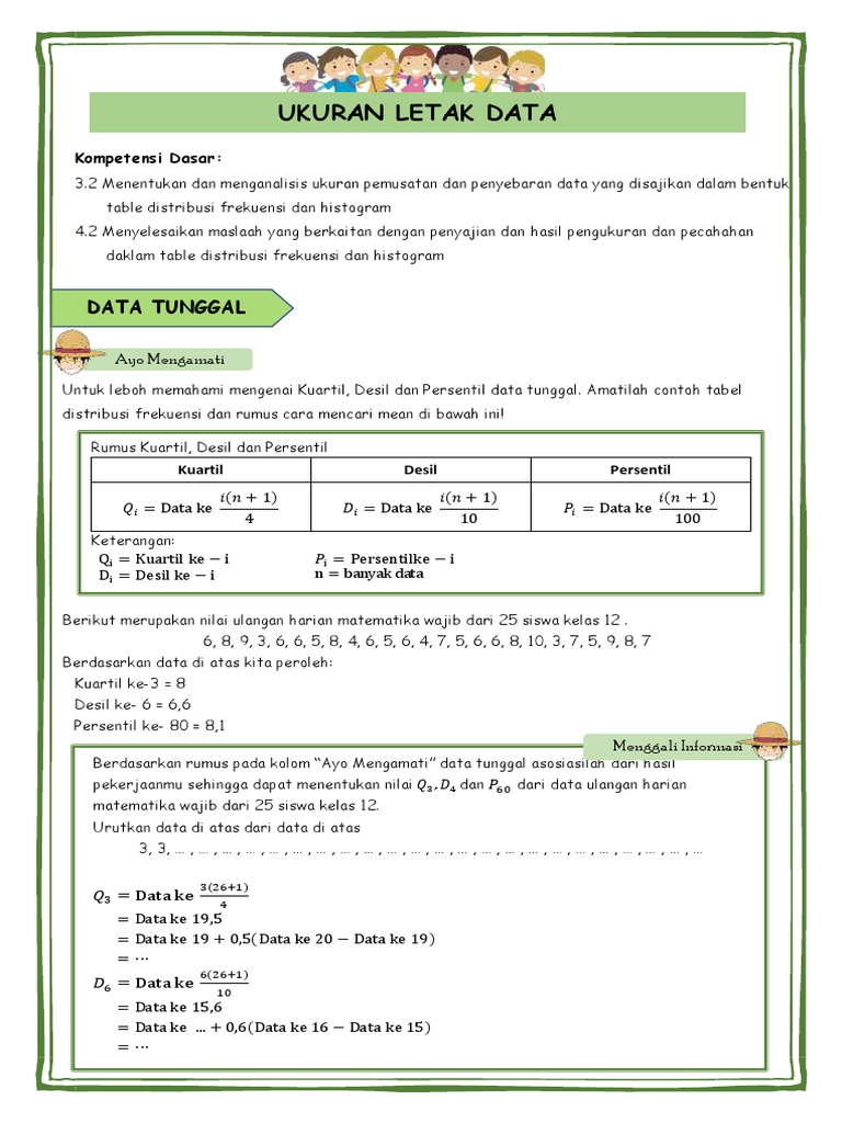 HO Ukuran Letak Data | PDF