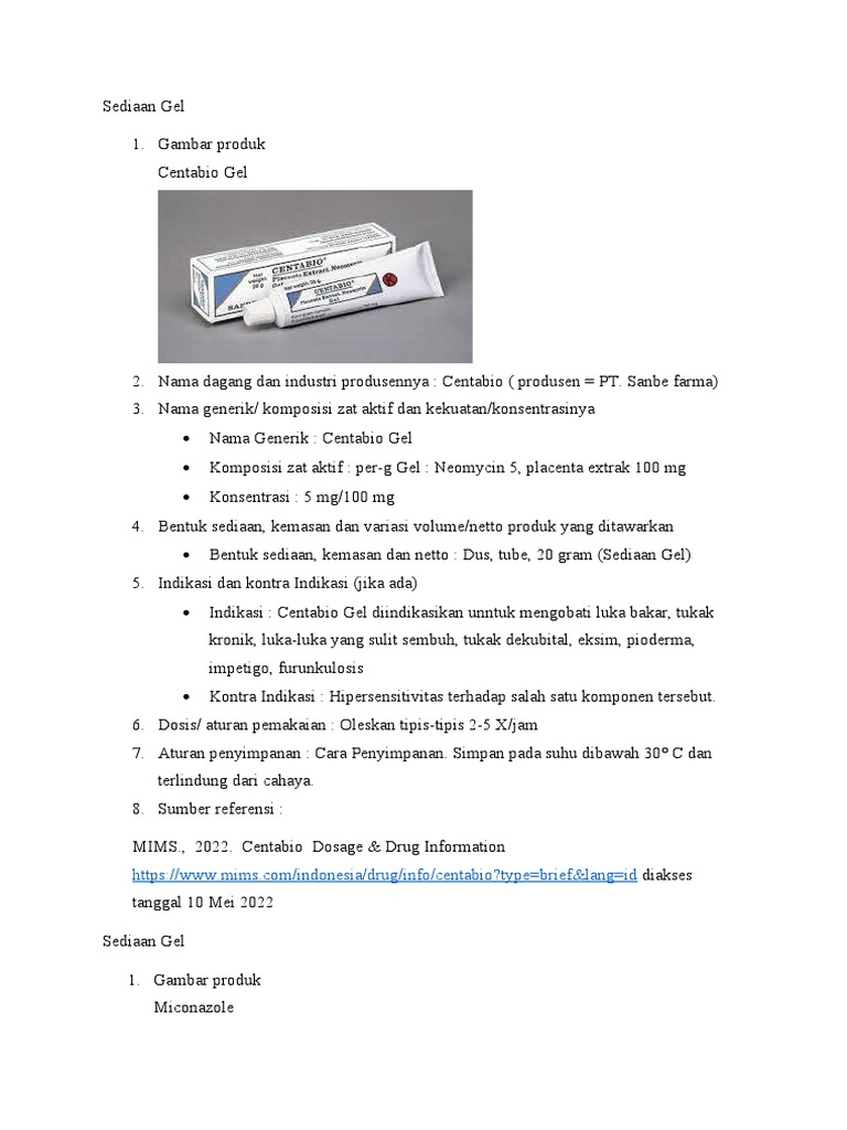 Sediaan Gel | PDF