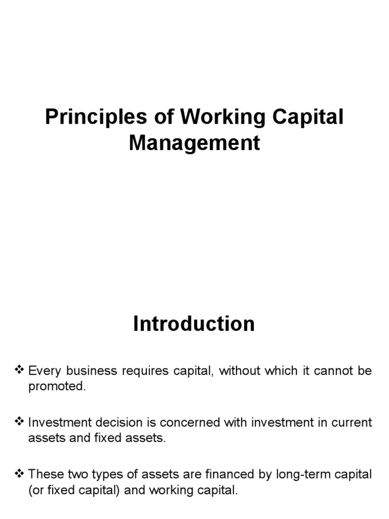 Working Capital Management Guide | PDF | Working Capital | Financial ...